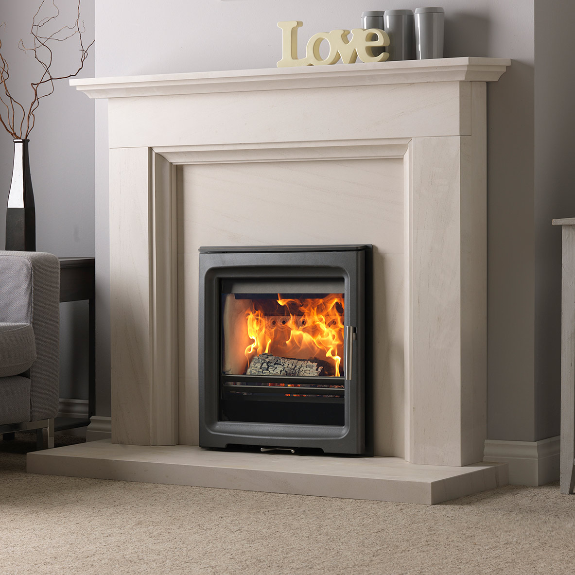 PV5IW Aylesbury Limestone Ecodesign Ready - Fireplace & Stove Centre ...